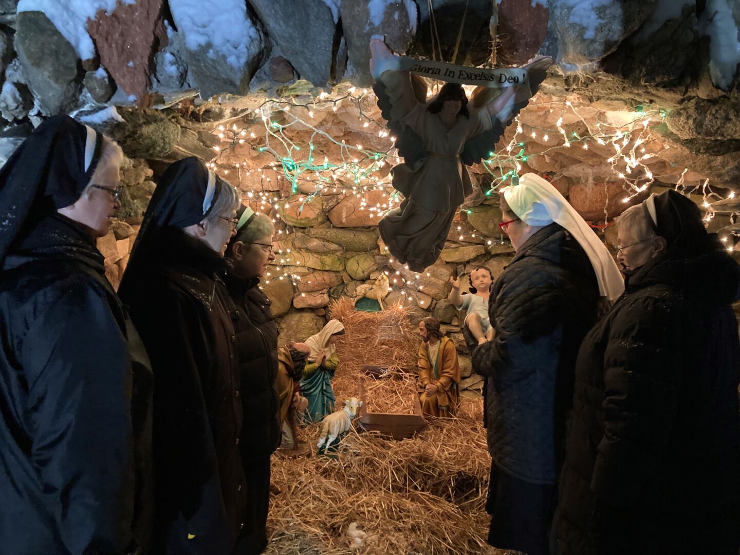 Franciscan Sisters Christmas Eve Procession to Lourdes Grotto ...
